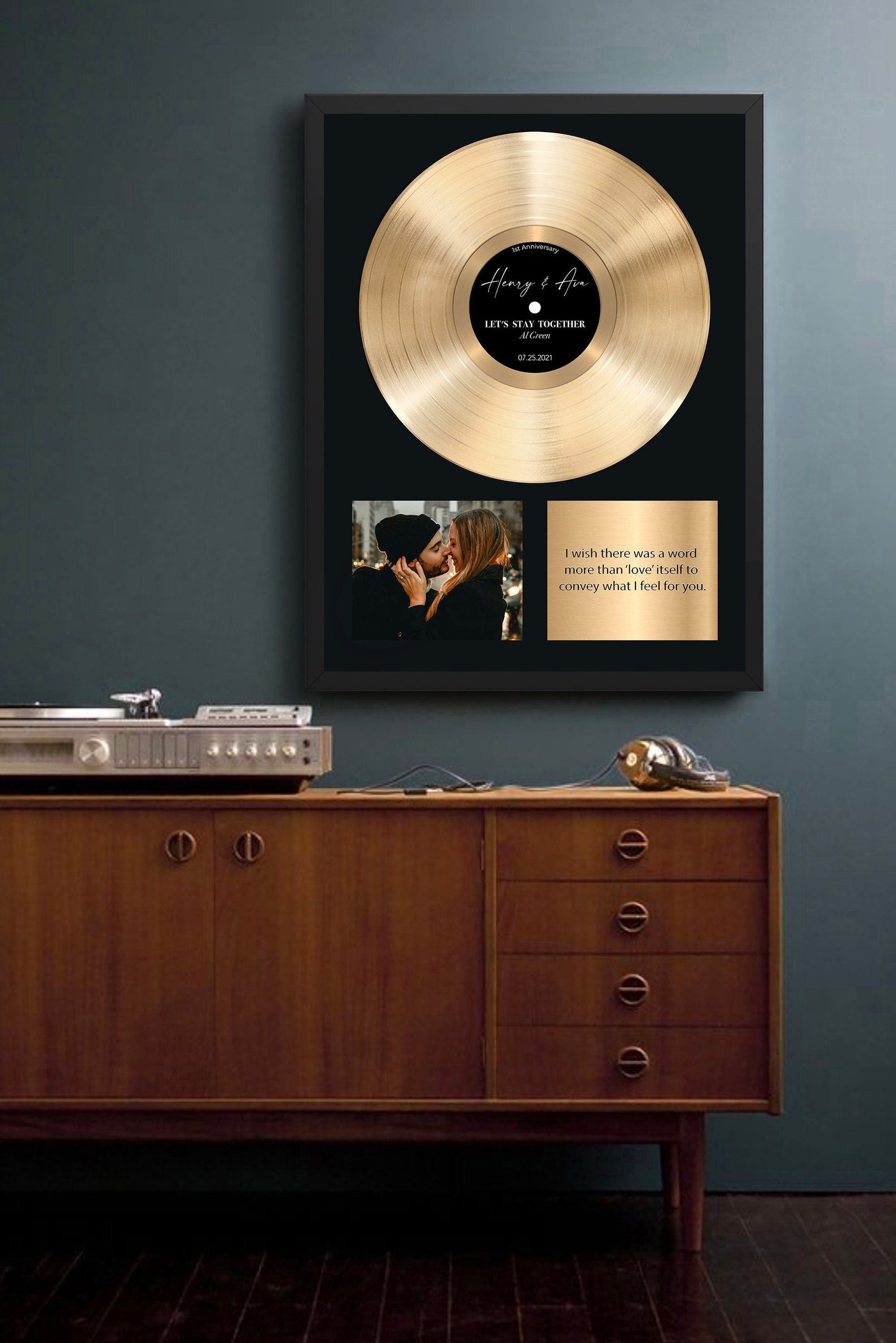 Custom Vinyl Records Music Plaque – DitoTediashvili